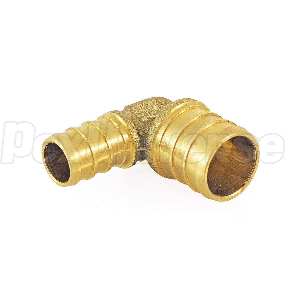 1/2" PEX x 3/4" PEX Reducing Elbow, Lead-Free Crimp Fitting - PexUniverse