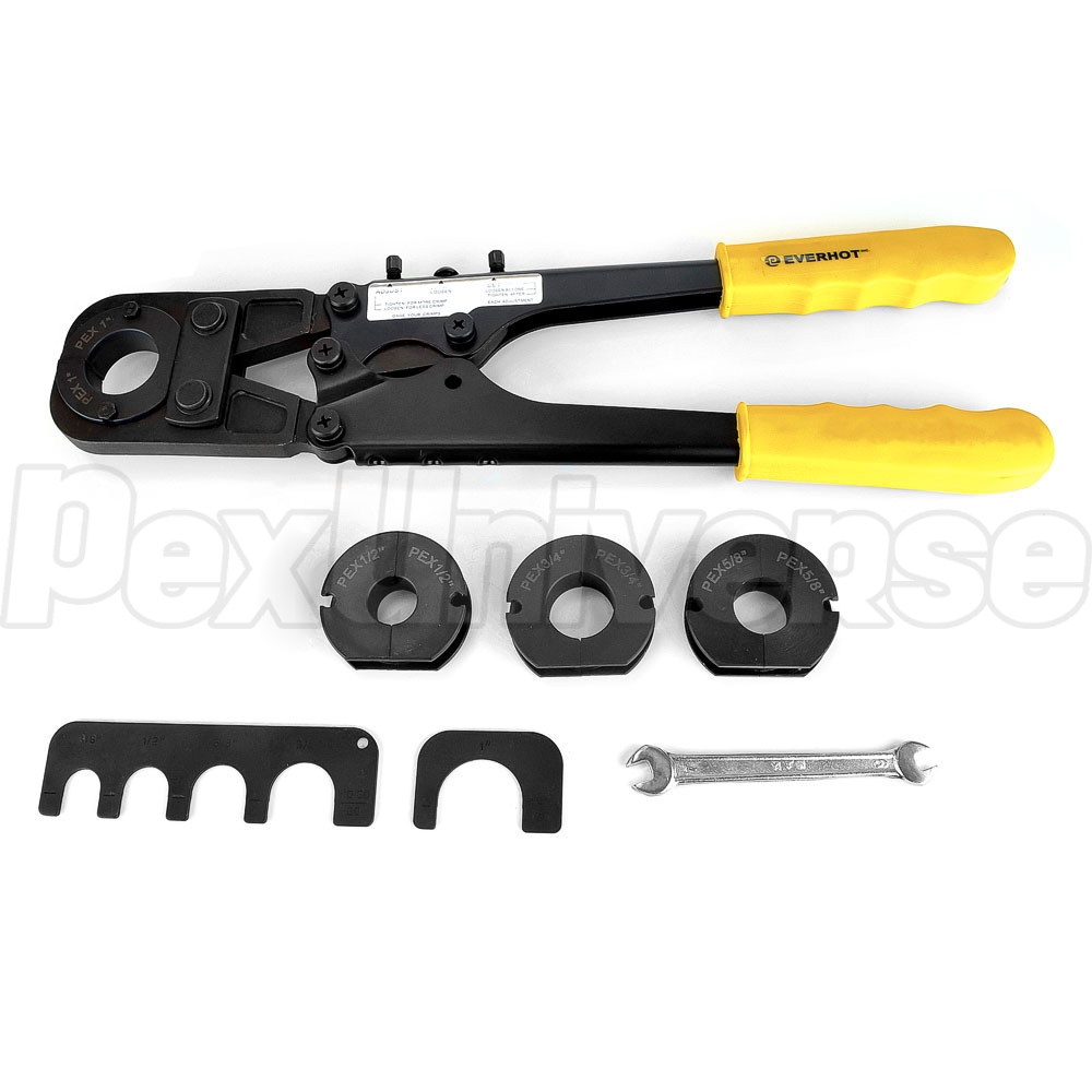 PEX Crimp Tool Kit for 1/2", 5/8", 3/4" and 1" sizes - PexUniverse
