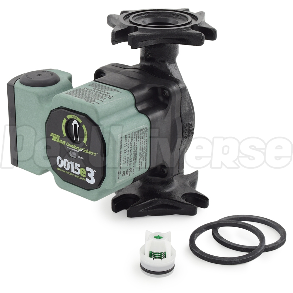 Taco 0015e3-2F4, Variable Speed, 3-Mode Circulator Pump w/ ECM Motor ...
