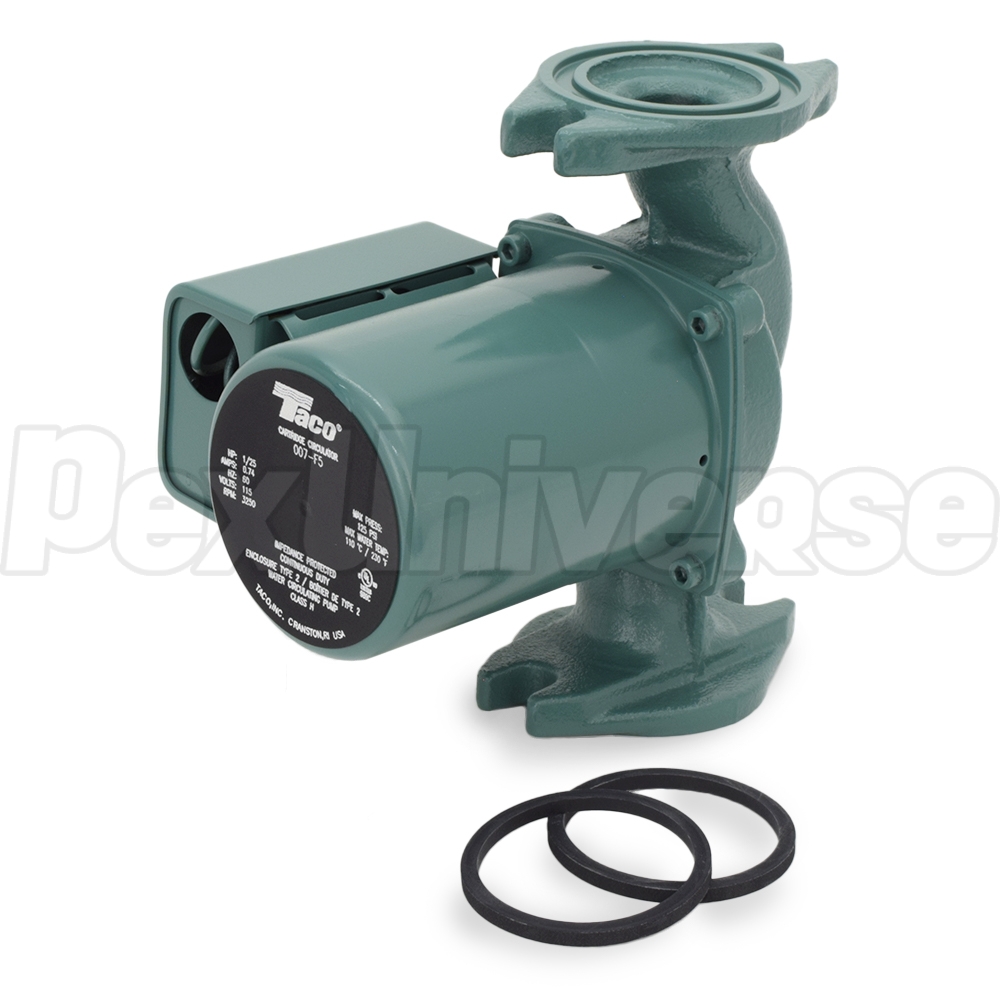 Taco 007-F5 Cast Iron Circulator Pump, 115V - PexUniverse