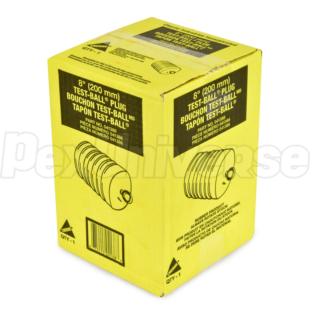 Cherne 041386, Underground Test-Ball Inflatable Plug for 8" Pipe ...