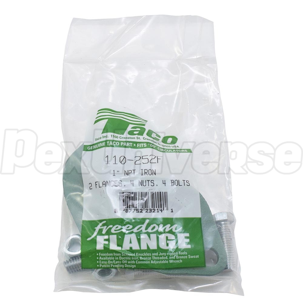 Taco 110-252F, 1" NPT Cast Iron Freedom Flanges (Pair) - PexUniverse