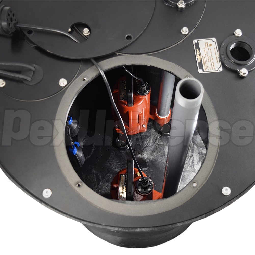 Liberty 1102/LE41M-AE, 4/10 HP Duplex Sewage Pump System w/ Control ...