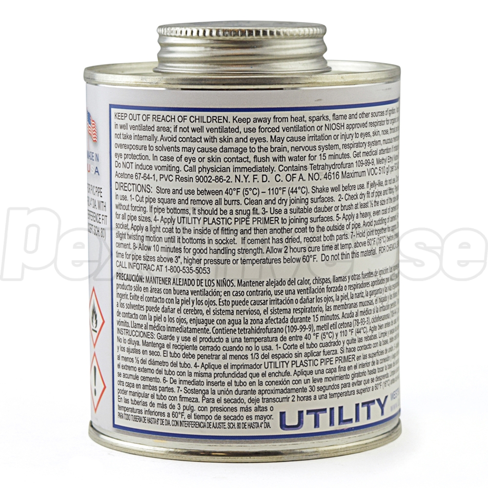 Gloo Clear PVC Cement, Regular Body, Fast-Set, 1 pt by Utility ...