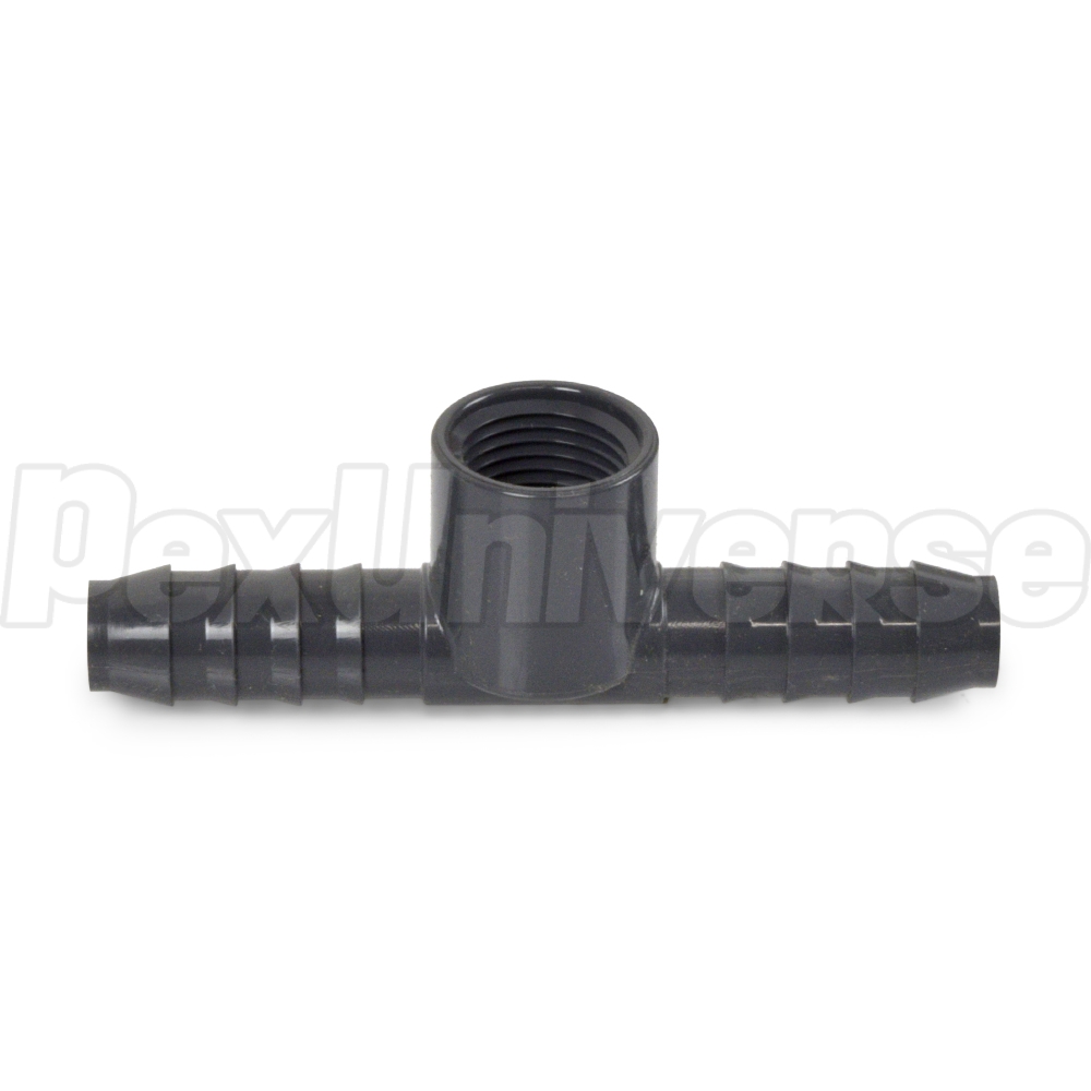 Spears 1402-005, 1/2" Barbed Insert x 1/2" Female NPT Threaded PVC Tee ...