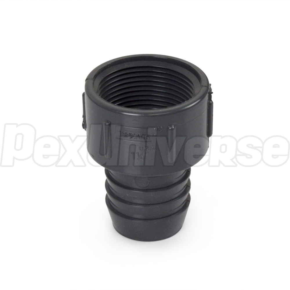 Spears 1435-012, 1-1/4" Barbed Insert x 1-1/4" Female NPT Threaded PVC ...