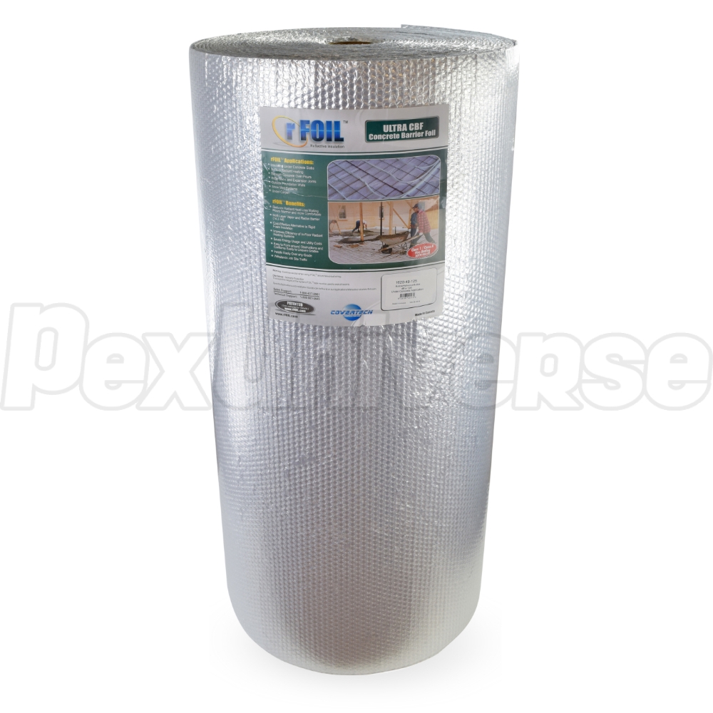 rFoil 1620-48-125, 500 sqft Concrete Slab Radiant Heat Insulation ...