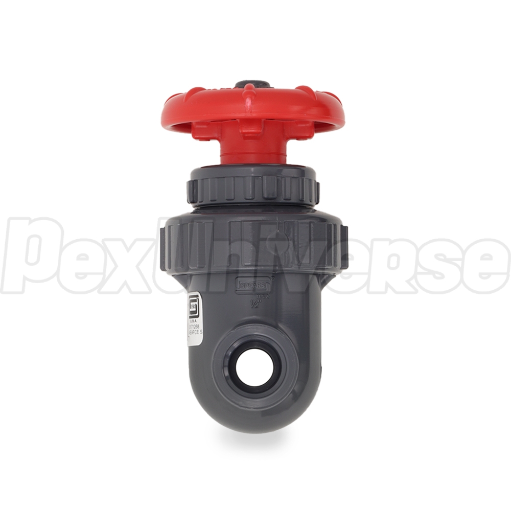 Spears 2011-005, 1/2" PVC (Sch 80) Gate Valve, FIP Threaded - PexUniverse