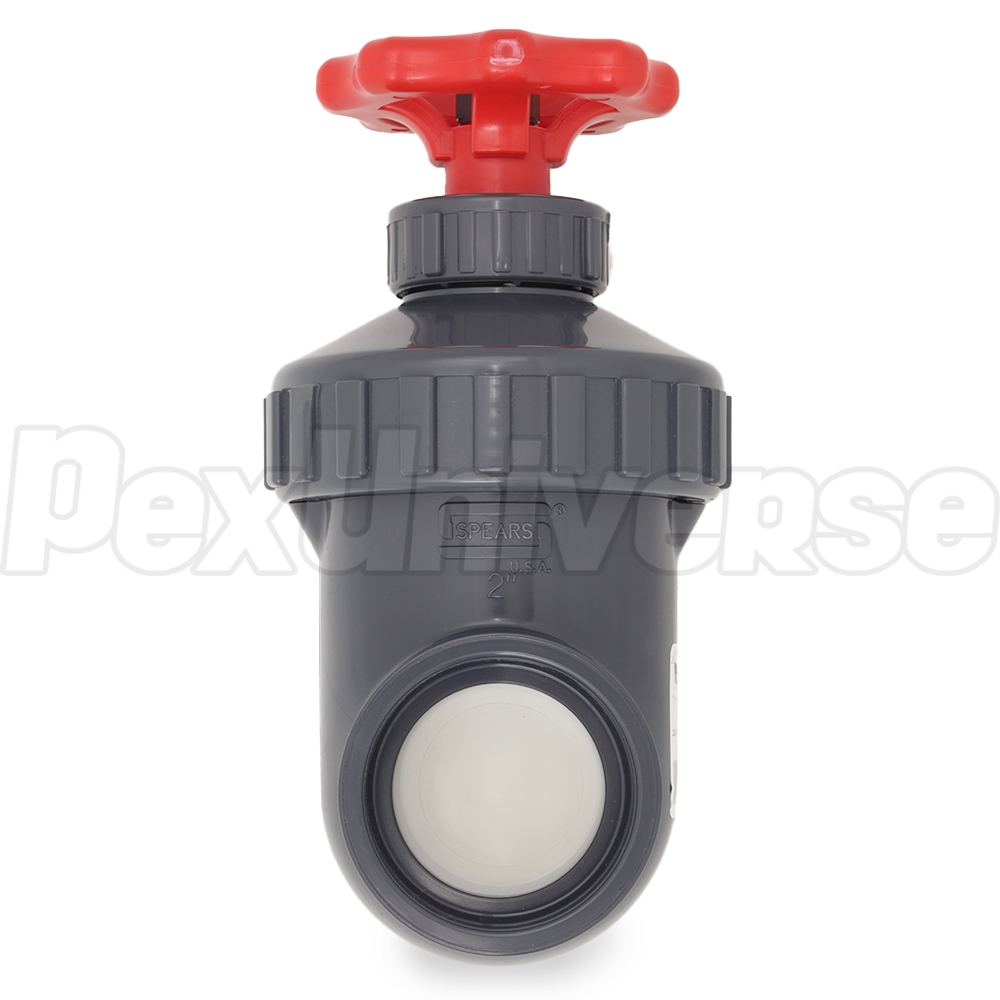 Spears 2012-020, 2" PVC (Sch 80) Gate Valve, Socket - PexUniverse