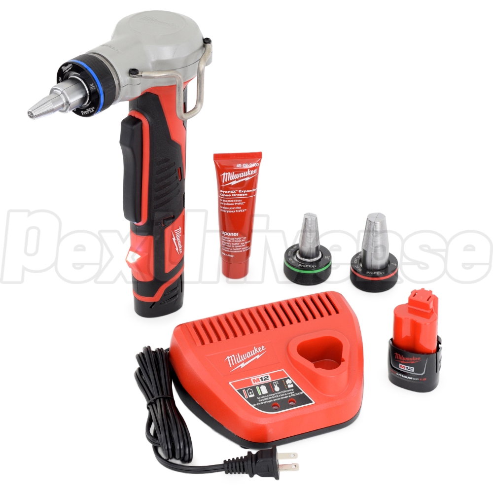 Milwaukee 2432-22, M12 ProPEX Expansion Tool Kit - PexUniverse