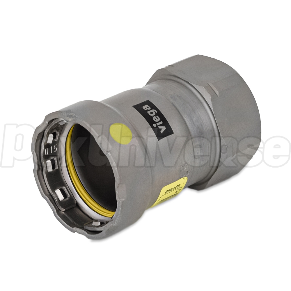 Viega 25141, 1" MegaPressG x 1" Female NPT Threaded Adapter - PexUniverse