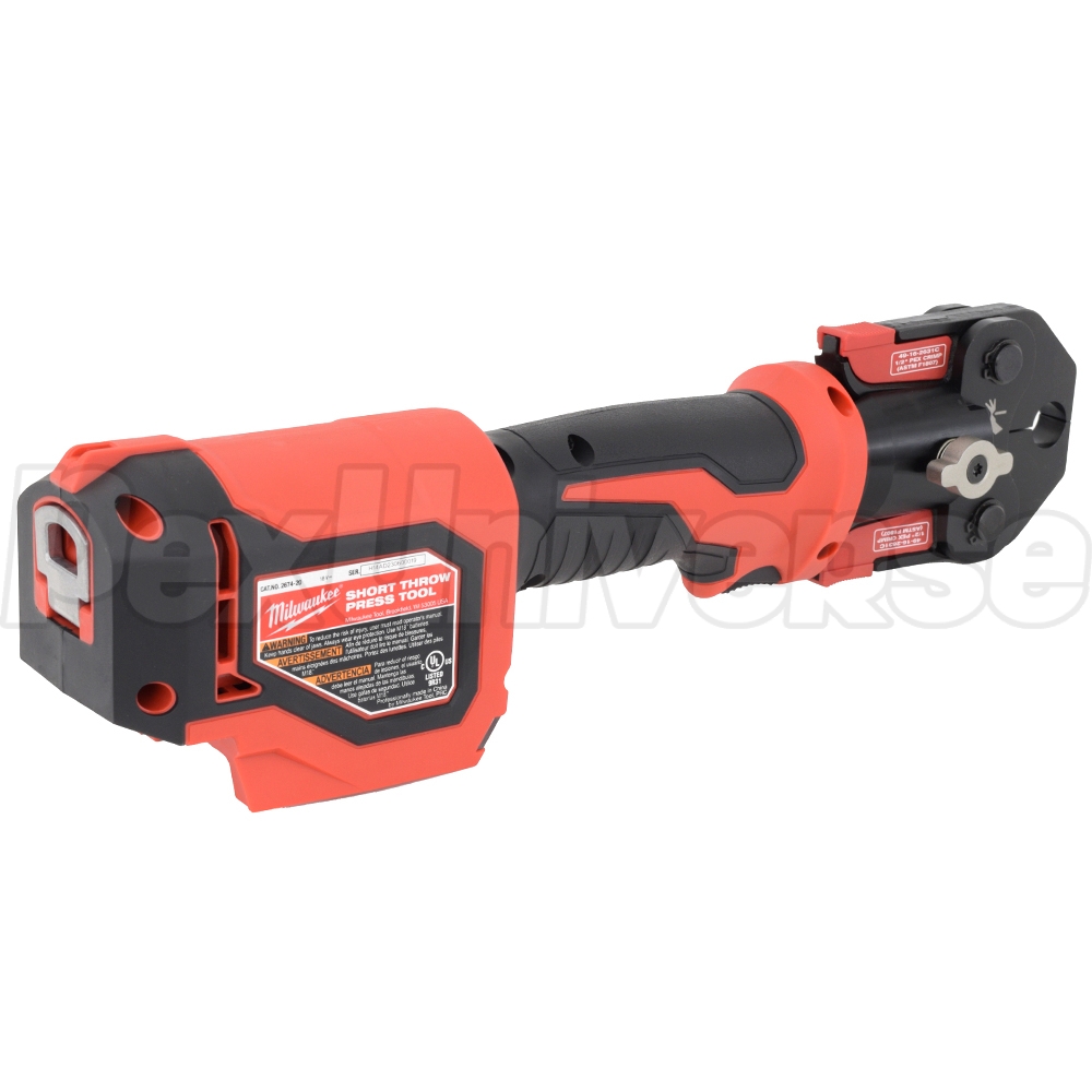 Milwaukee 2674-22C, M18 Short Throw Press Tool Kit w/ PEX Crimp Jaws ...