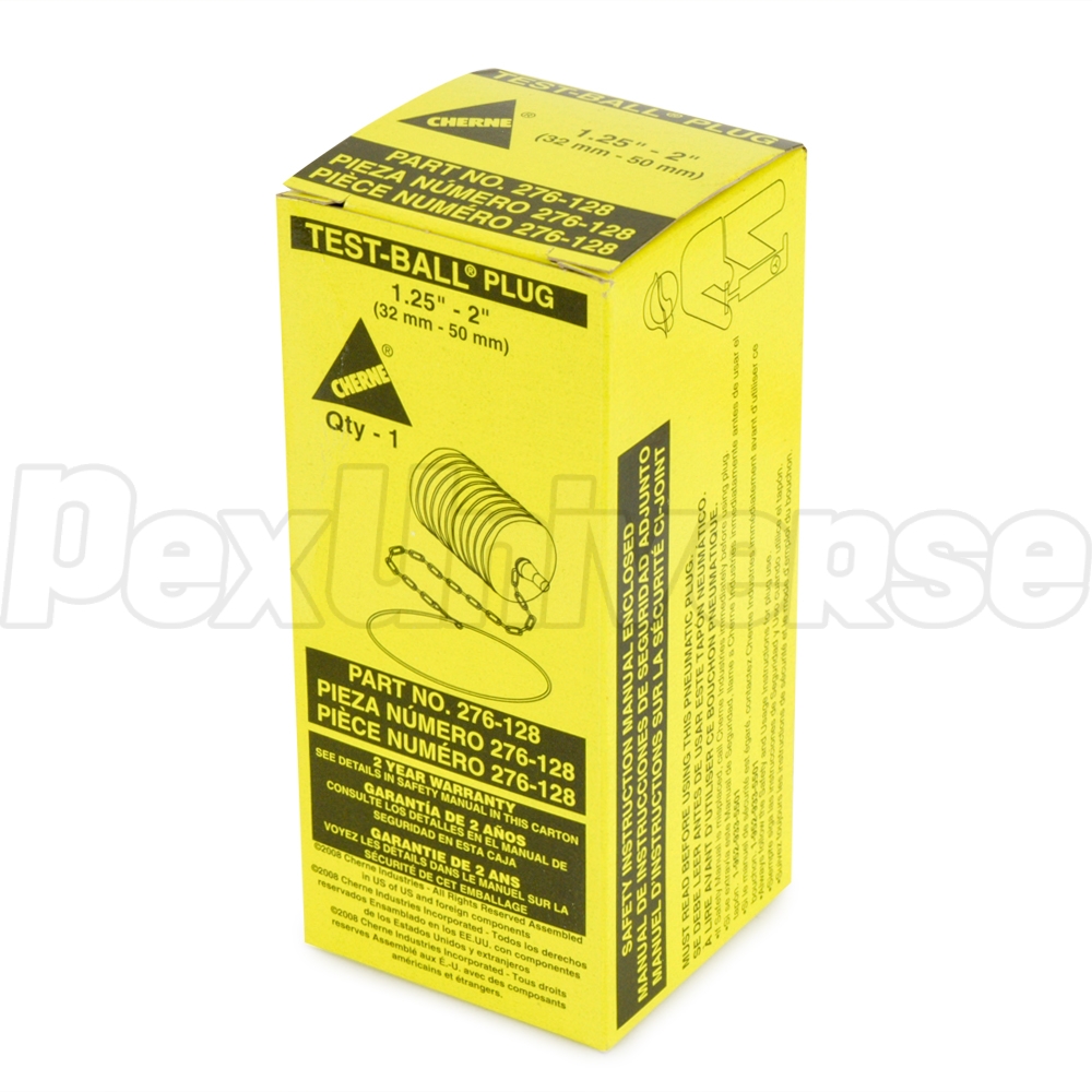 Cherne 276128, Test-Ball Inflatable Plug for 1-1/4" - 2" Pipe - PexUniverse