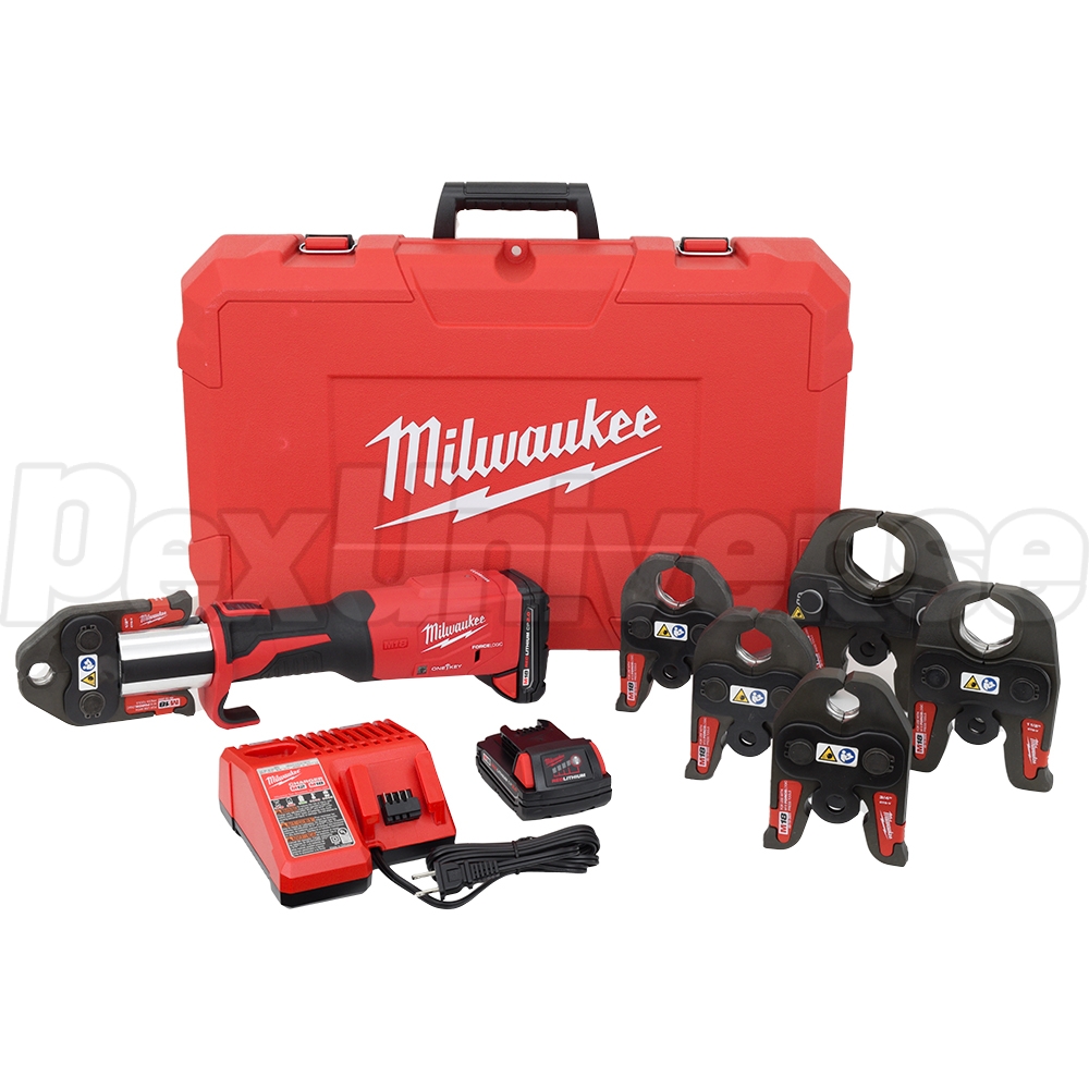 Milwaukee 2922-22, M18 Force Logic Press Tool Kit w/ ONE-KEY - PexUniverse