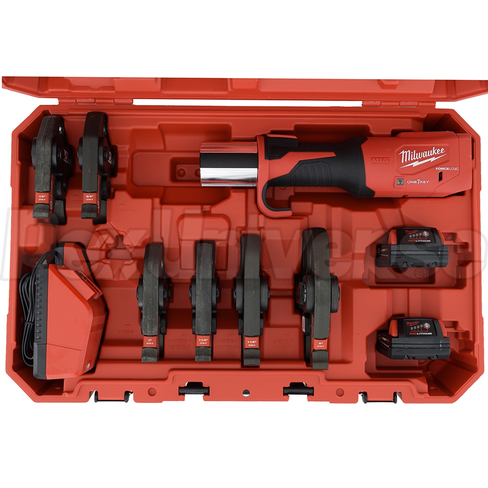 Milwaukee 2922-22, M18 Force Logic Press Tool Kit w/ ONE-KEY - PexUniverse