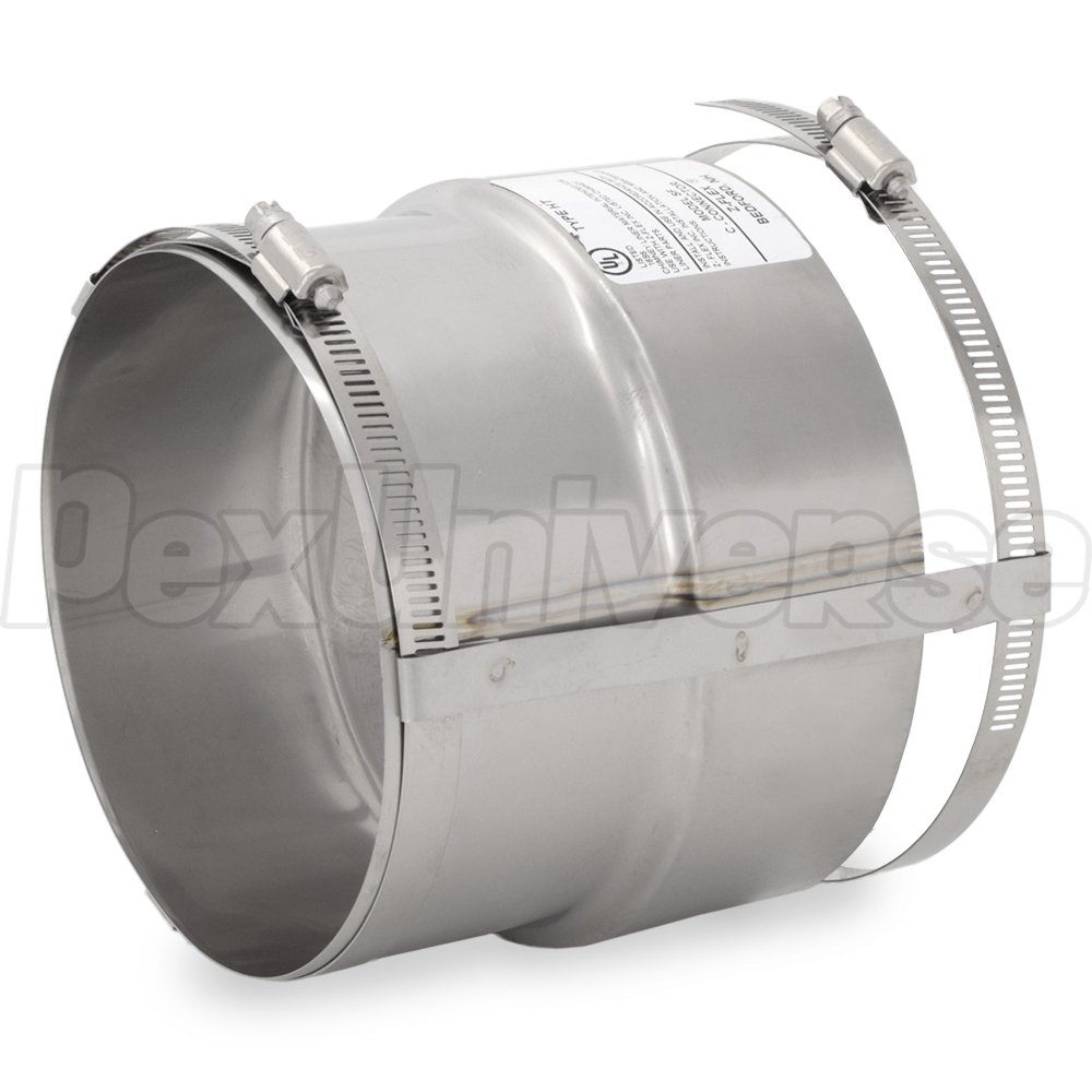 Z-Flex 2CNNTRC06, 6" Stainless Steel Dripless Connector - PexUniverse