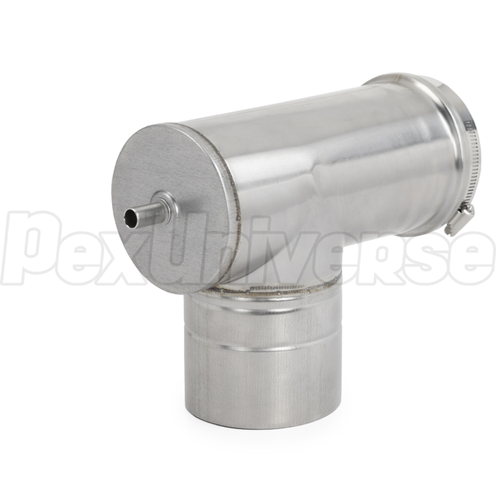Z-Vent 2SVEVWCF04, 4" Vertical Condensate Drain Tee - PexUniverse