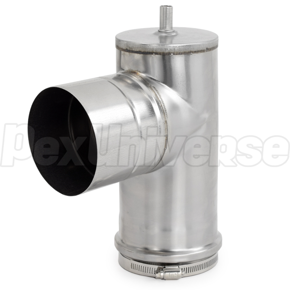 Z-Vent 2SVEVWCF04, 4" Vertical Condensate Drain Tee - PexUniverse