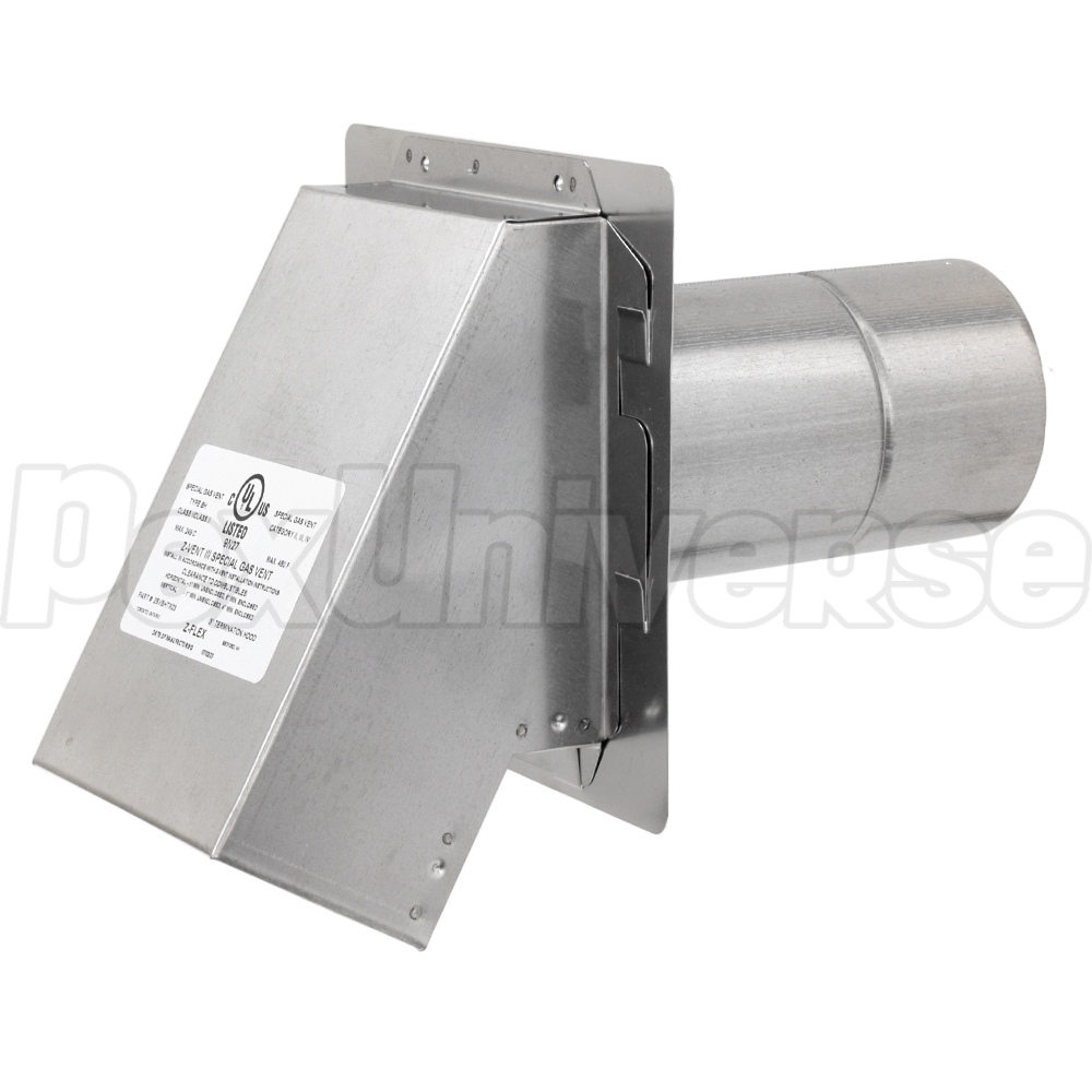 Z-Vent 2SVSHTX03, 3" Termination Hood w/ Screen - PexUniverse