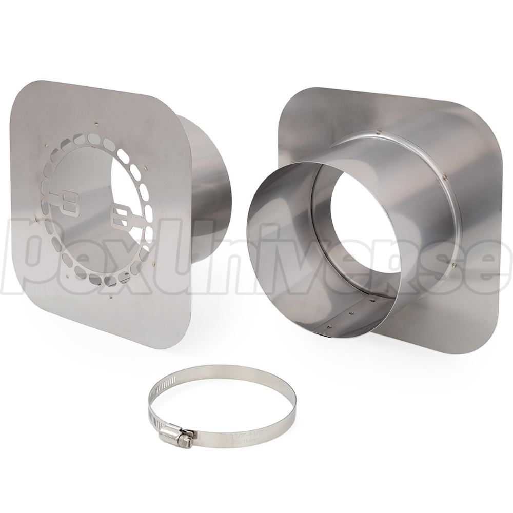 Z-Vent 2SVWT04, Adjustable Wall Thimbles for 4" Pipe - PexUniverse