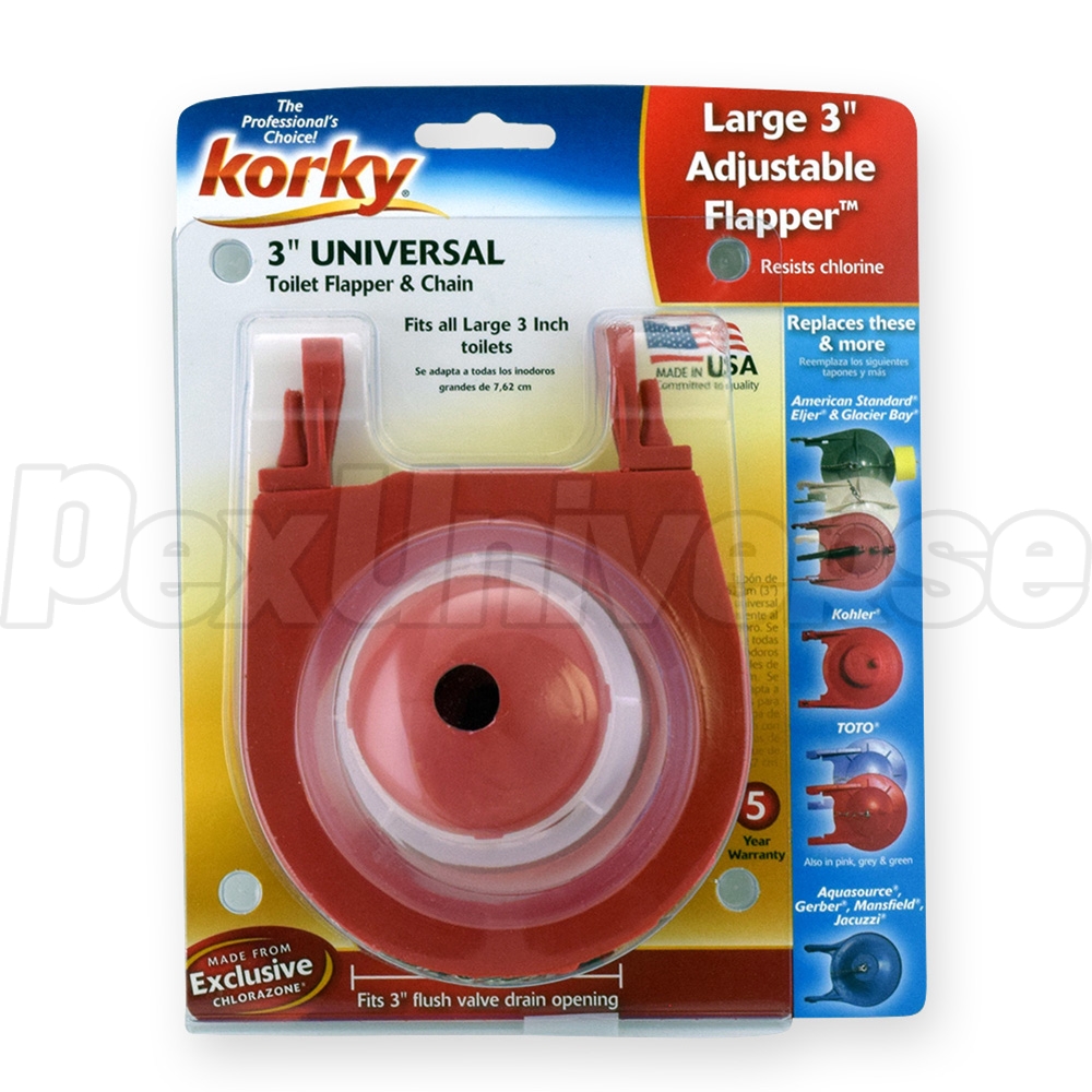 Korky 3060BP, 3" Universal Toilet Flapper