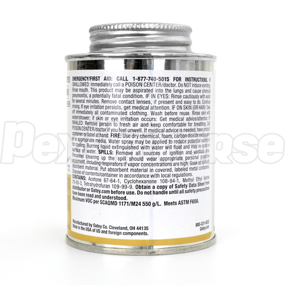 Oatey 30751, 8 oz Clear PVC/CPVC Primer - PexUniverse