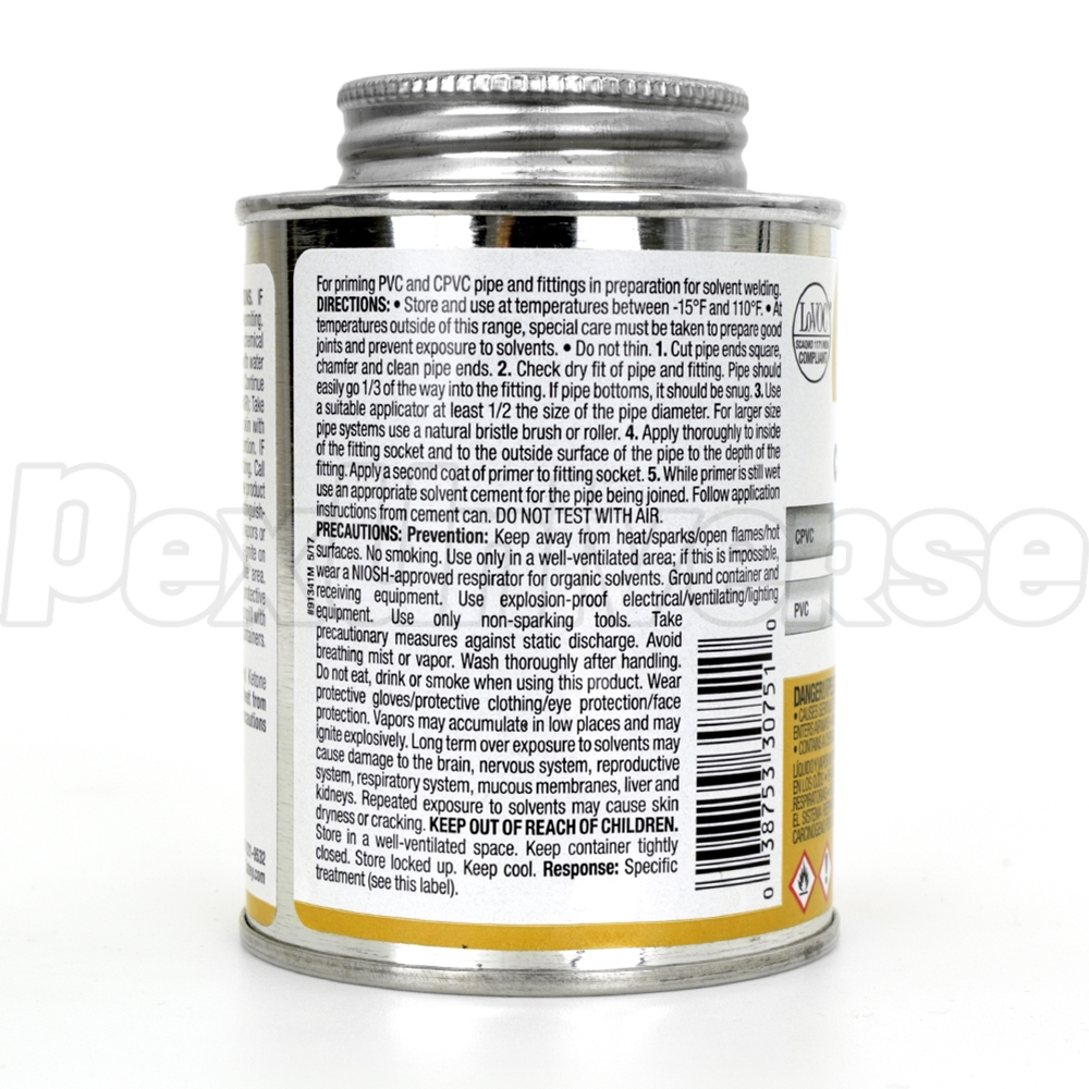 Oatey 30751, 8 oz Clear PVC/CPVC Primer - PexUniverse