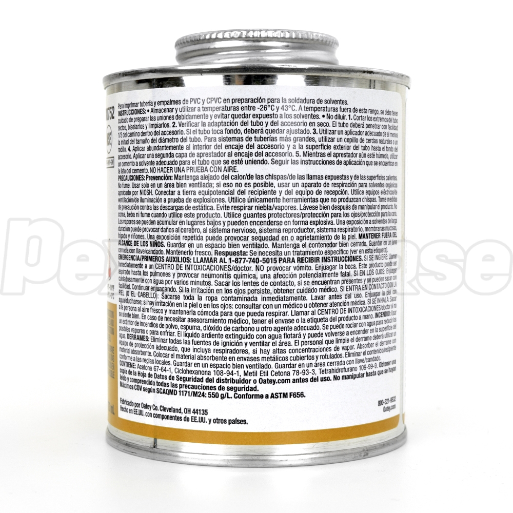 Oatey 30752, 16 oz Clear PVC/CPVC Primer - PexUniverse