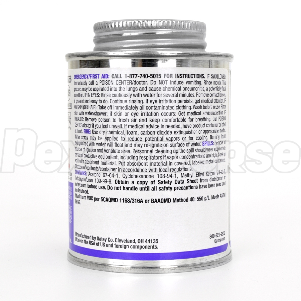 Oatey 30756, 8 oz Purple PVC/CPVC Primer - PexUniverse