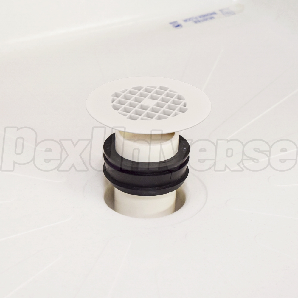 Mustee 3248M, 32" x 48" DuraBase Shower Base, White - PexUniverse