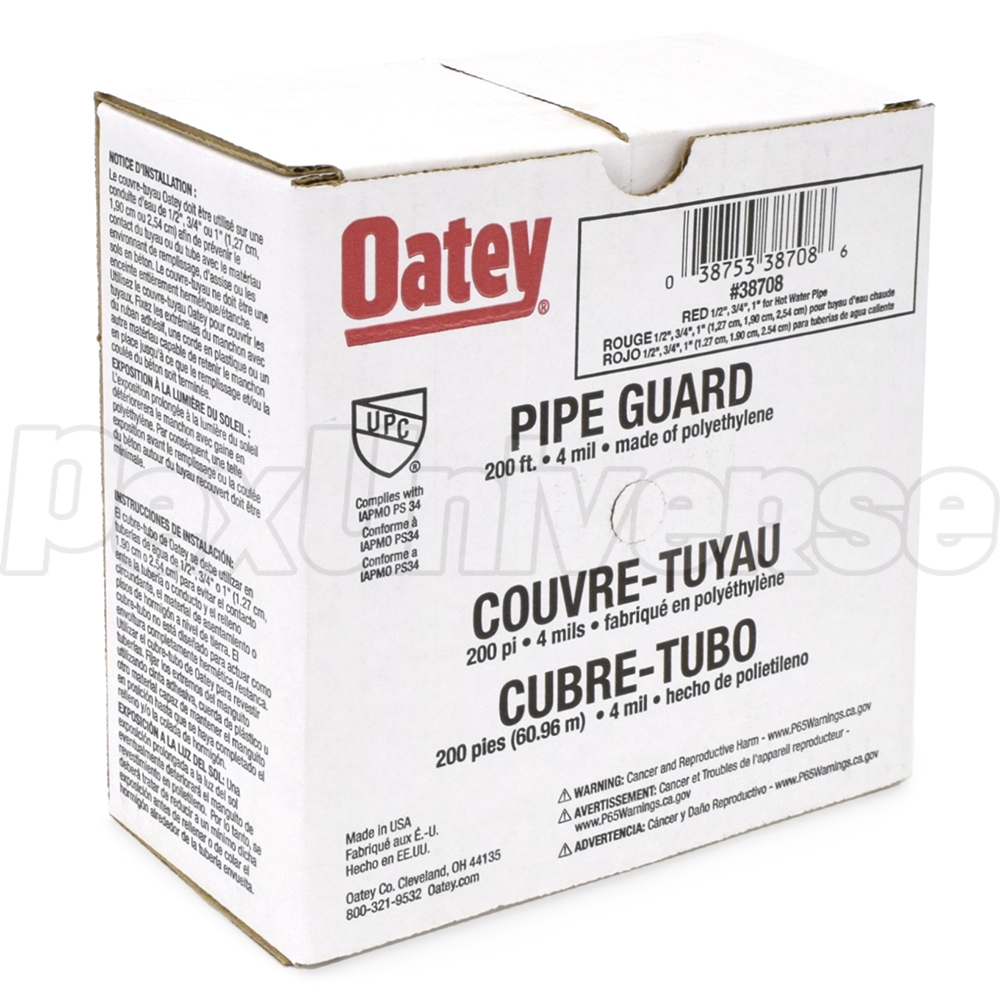 Oatey 38708, Red Pipe Guard Protective Sleeving - PexUniverse