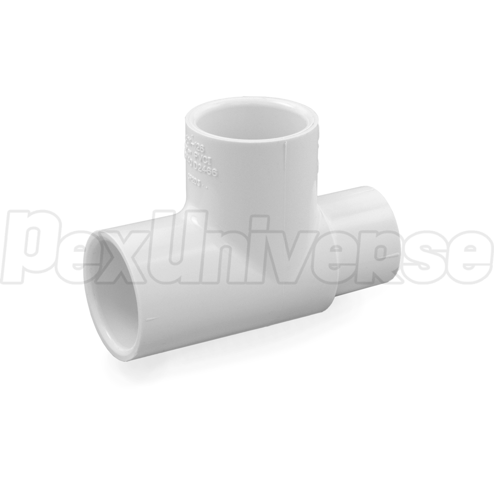 Spears 401-126, 1" x 3/4" x 1" PVC (Sch. 40) Reducing Tee Fitting ...