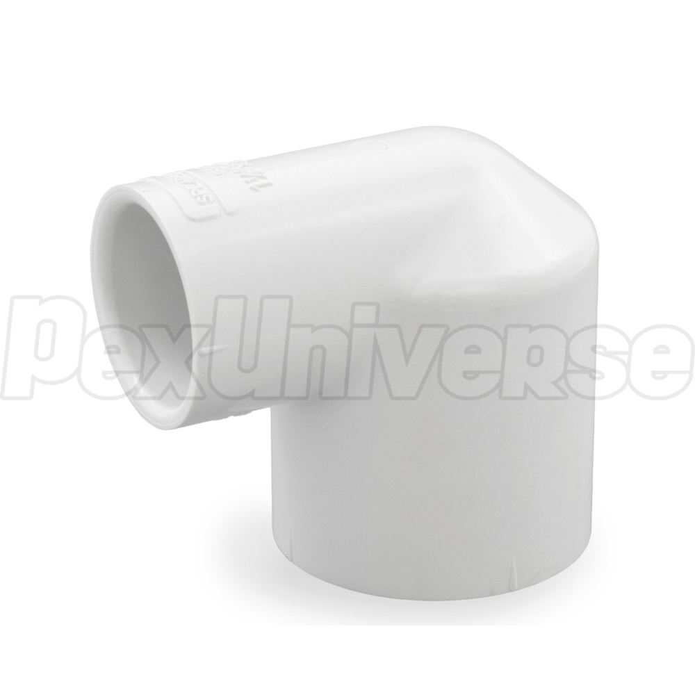 Spears 406-211, 1-1/2" x 1" PVC (Sch. 40) 90° Reducing Elbow Fitting ...