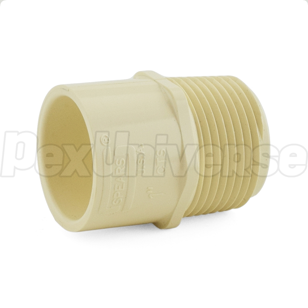Spears (4136-010), 1" CTS CPVC Male Adapter Fitting - PexUniverse
