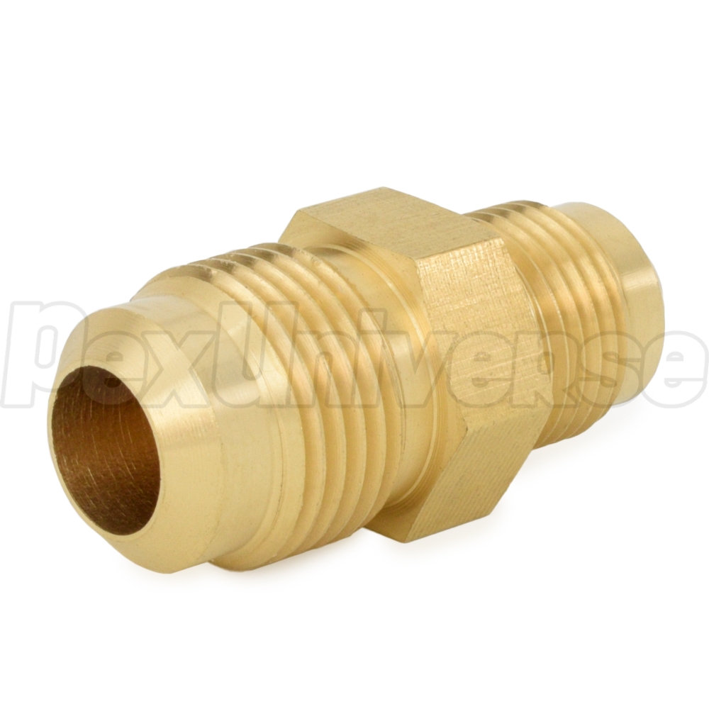 1/2" x 3/8" Brass Flare Reducing Union - PexUniverse