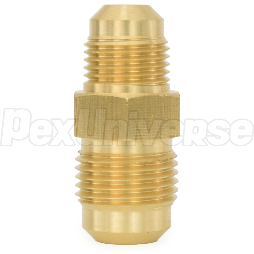 1/2" x 3/8" Brass Flare Reducing Union - PexUniverse