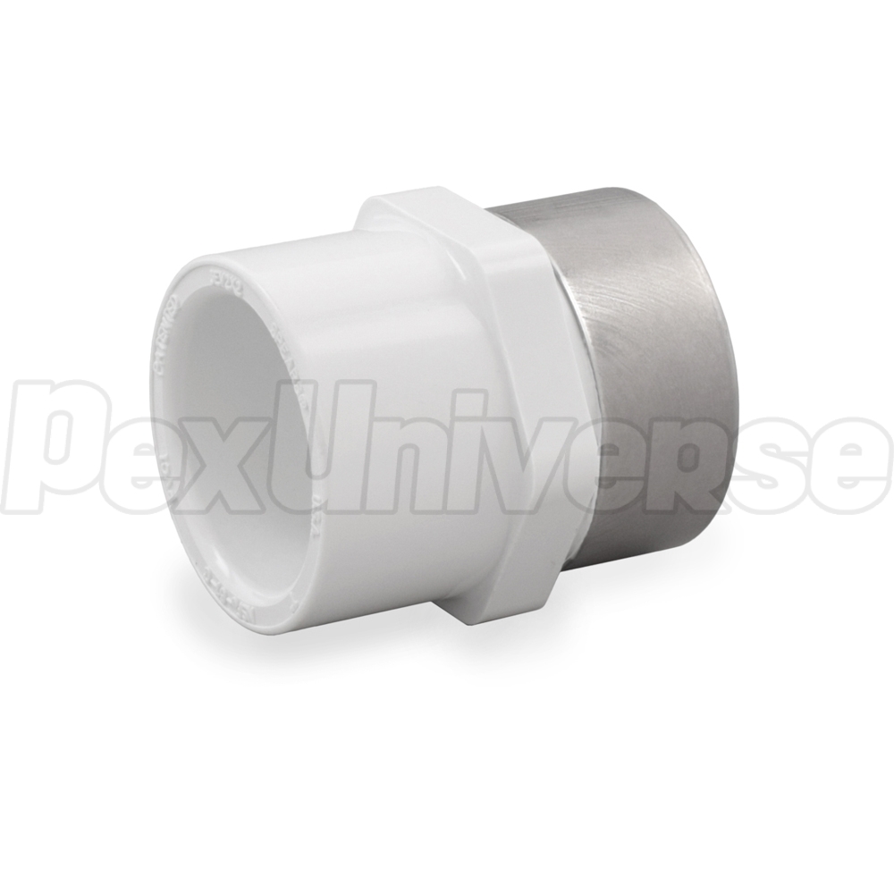 Spears 435-010SR, 1" PVC (Sch. 40) Socket x FIP Adapter Fitting, Reinforced - PexUniverse