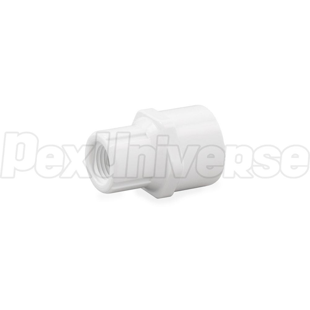 Spears 435-072, 1/2" x 1/4" PVC (Sch. 40) Socket x FIP Adapter Fitting - PexUniverse