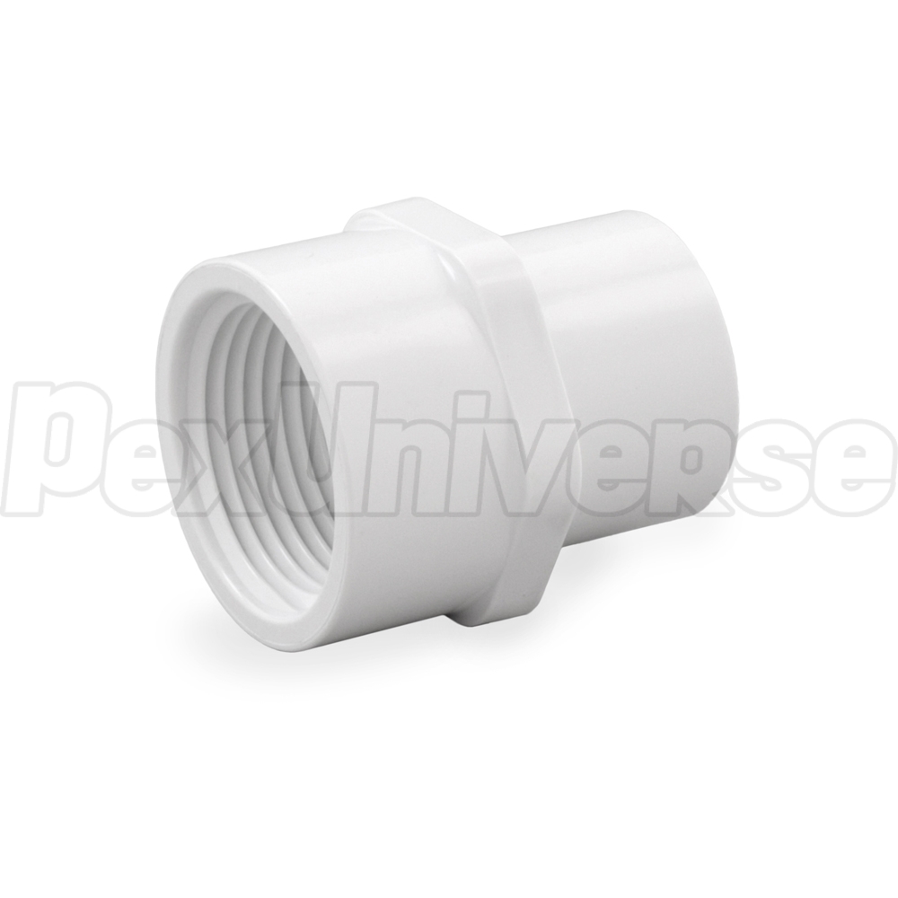 Spears 435-102, 3/4" x 1" PVC (Sch. 40) Socket x FIP Adapter Fitting ...