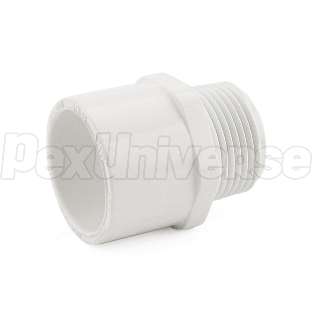 Spears 436-010, 1" PVC (Sch 40) MIP x Socket Adapter - PexUniverse