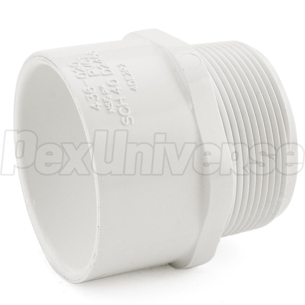Spears 436-020, 2" PVC (Sch 40) MIP x Socket Adapter - PexUniverse