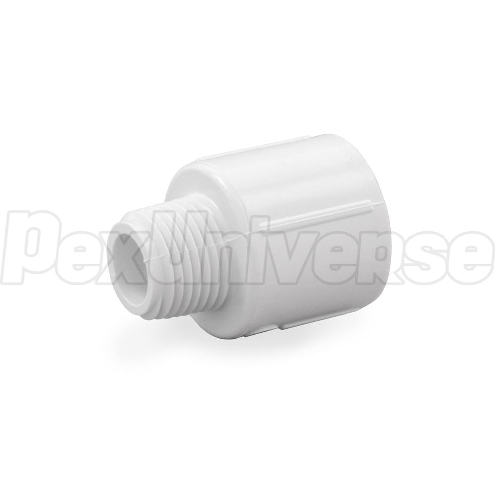 Spears 436-074, 1/2" x 3/4" PVC (Sch. 40) MIP x Socket Adapter Fitting ...
