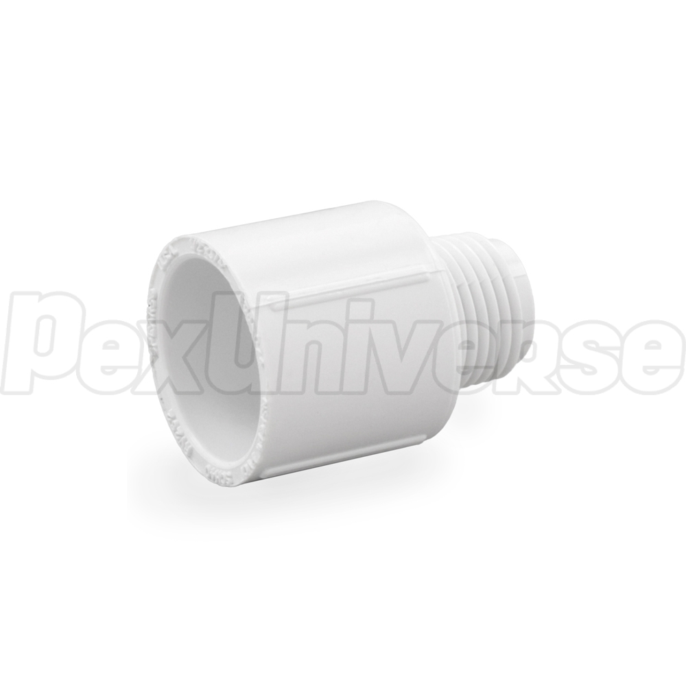 Spears 436-074, 1/2" x 3/4" PVC (Sch. 40) MIP x Socket Adapter Fitting ...