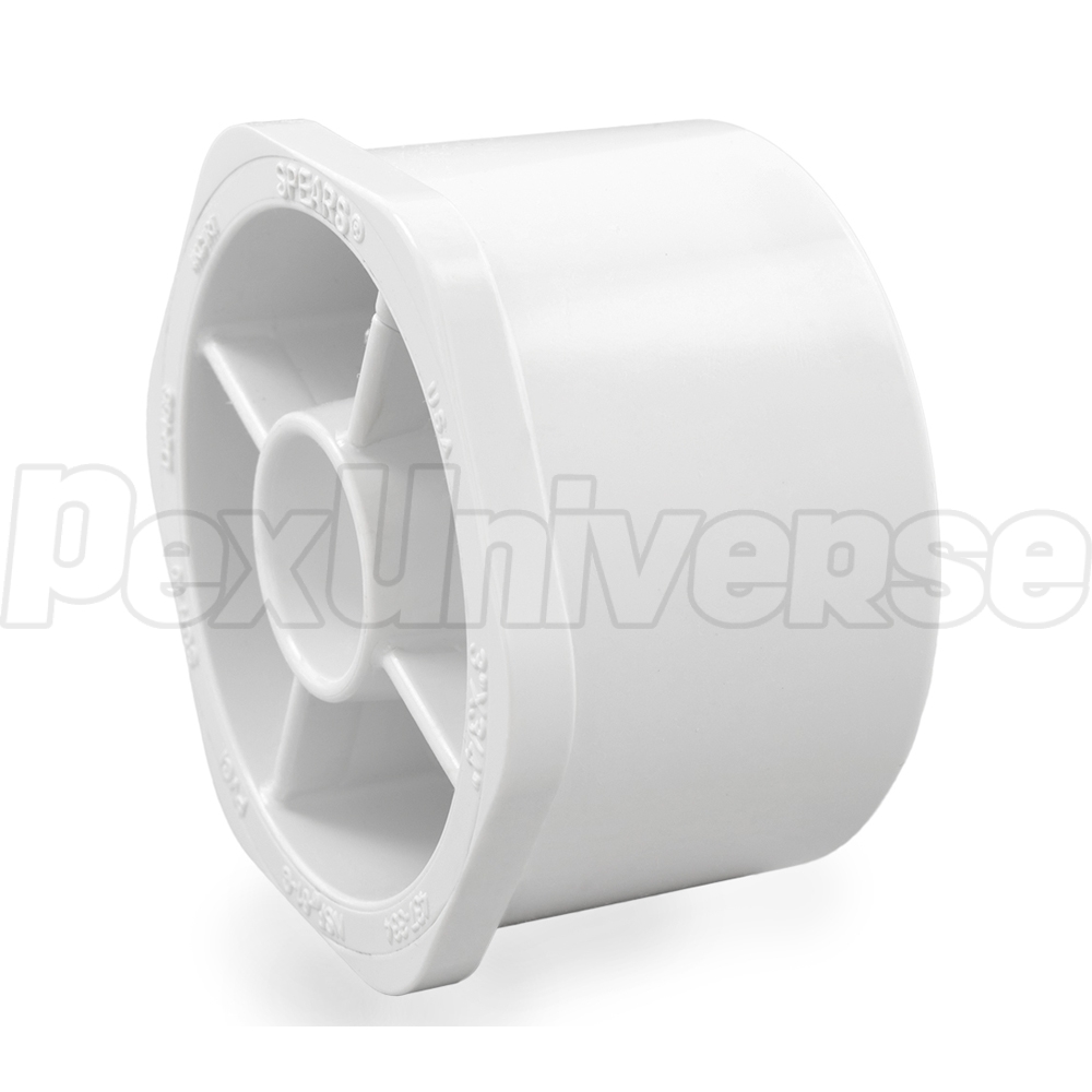 Spears 437-334, 3" x 3/4" PVC (Sch. 40) Spigot x Socket Bushing ...