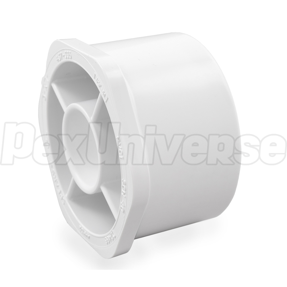 Spears 437-335, 3" x 1" PVC (Sch. 40) Spigot x Socket Bushing - PexUniverse
