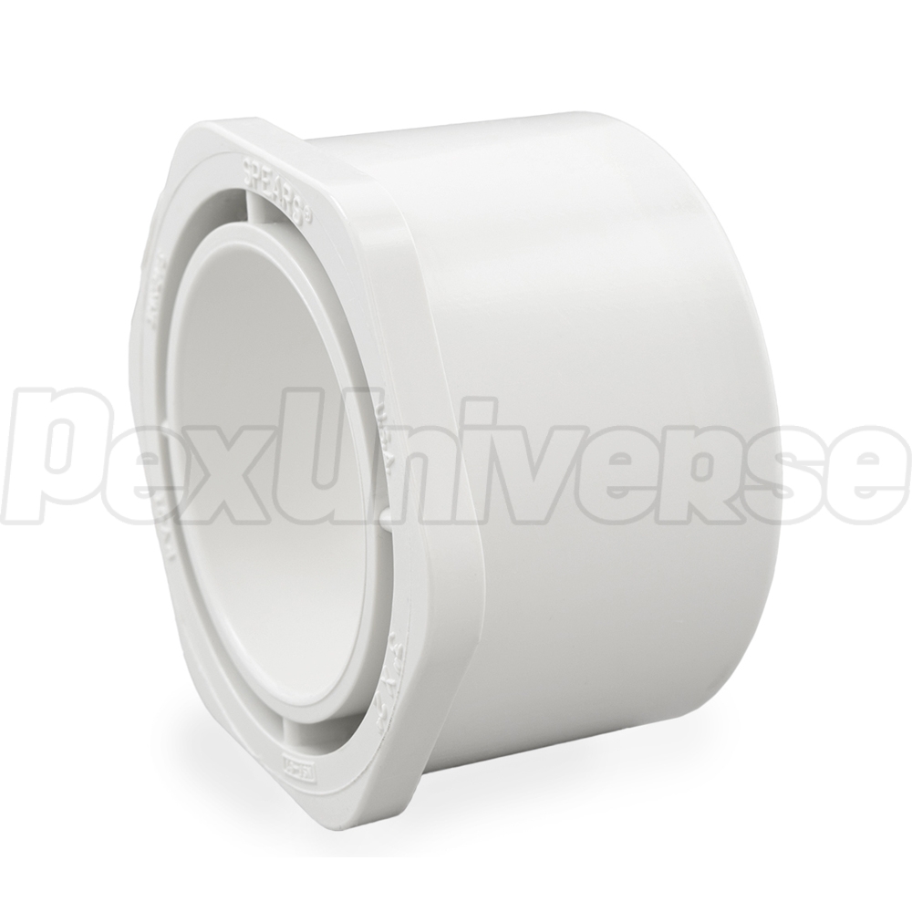 Spears 437-338, 3" x 2" PVC (Sch. 40) Spigot x Socket Bushing - PexUniverse