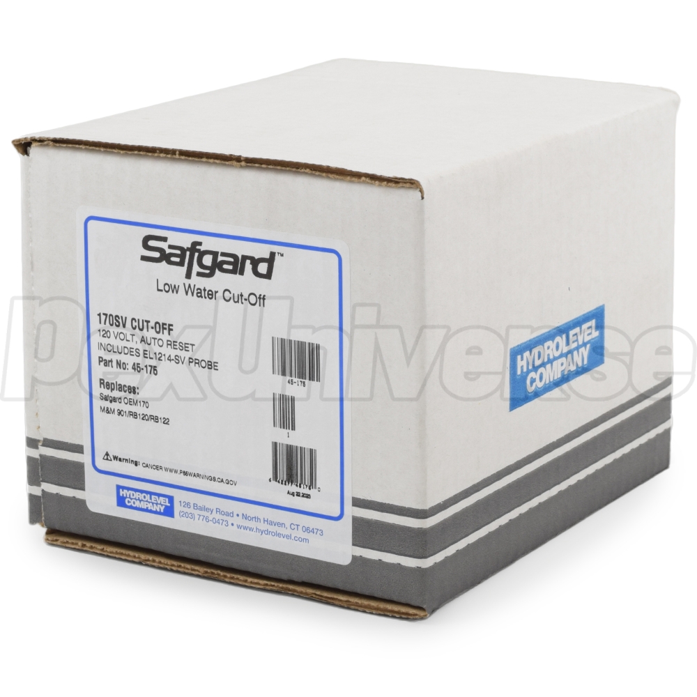 Hydrolevel 170SV Safgard Low Water Cut-Off w/ Short Probe, Auto Reset ...