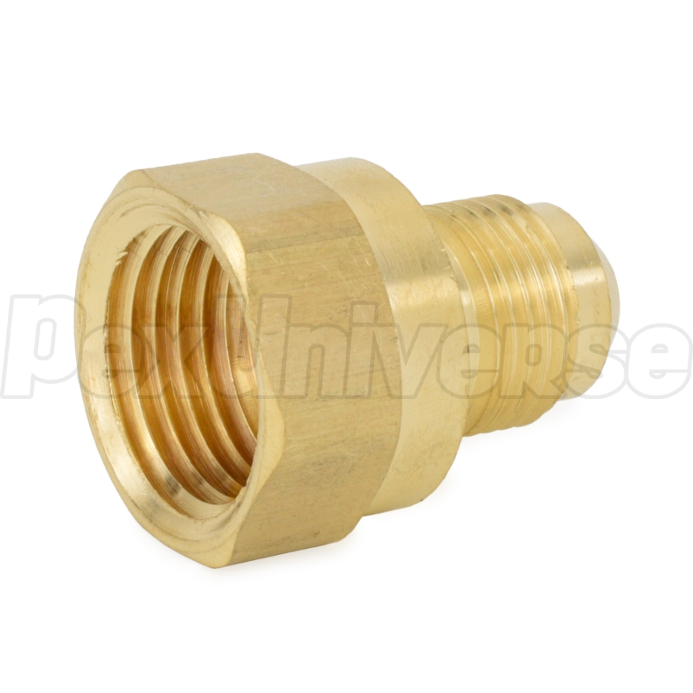 3/8" Flare x 1/2" Female NPT Threaded Brass Adapter - PexUniverse