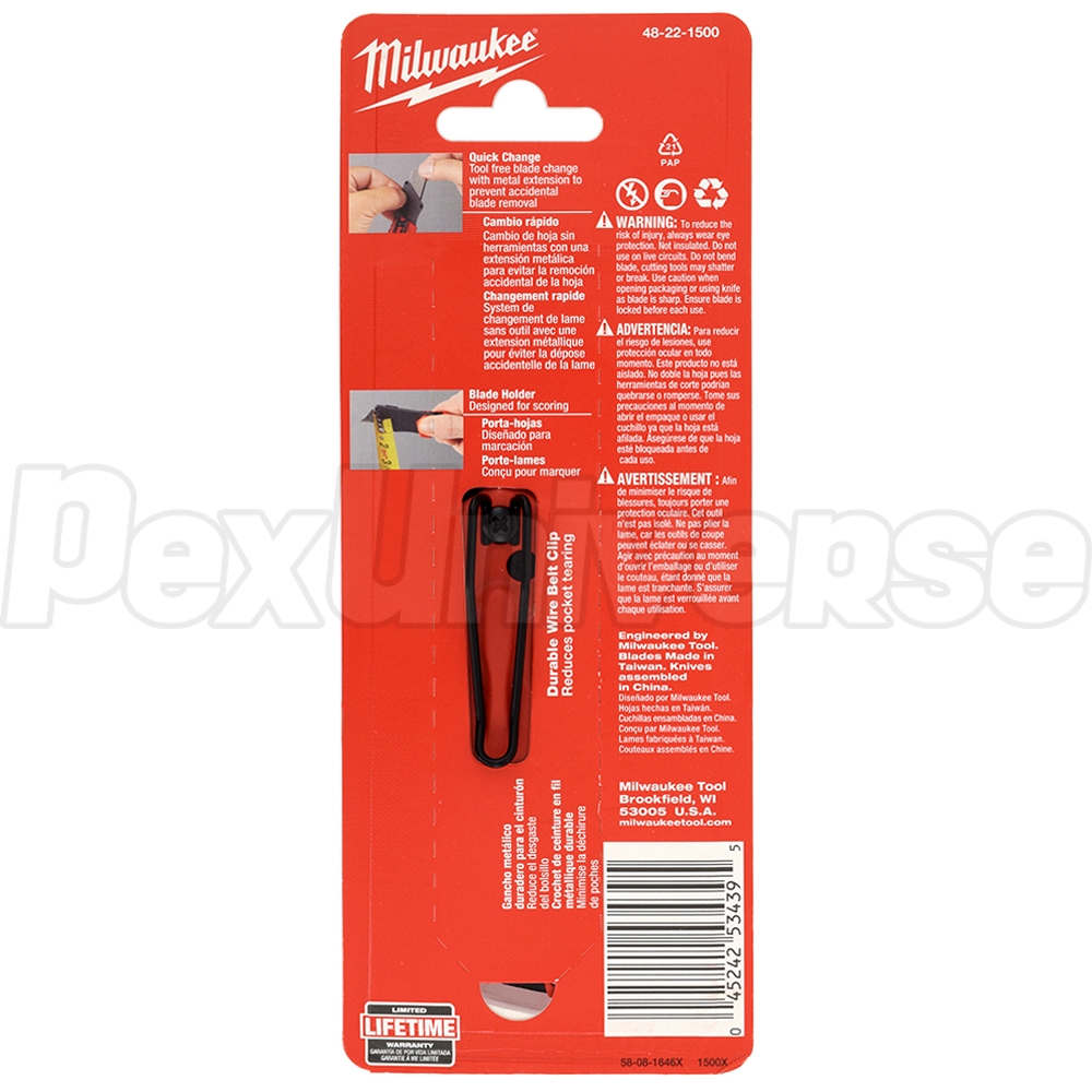 Milwaukee 48-22-1500, FastBack Compact Utility Folding Knife - PexUniverse