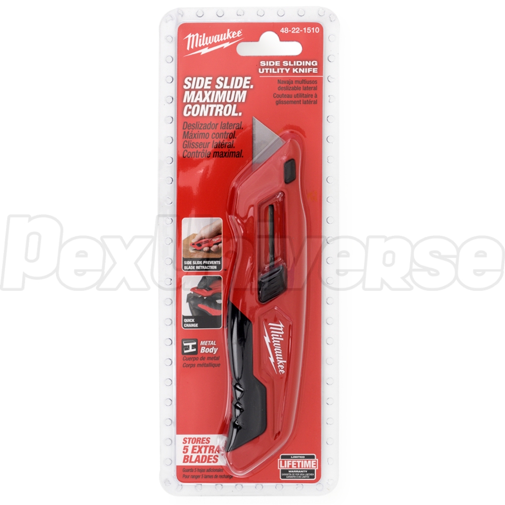 Milwaukee 48-22-1515, Side Sliding Utility Knife - PexUniverse